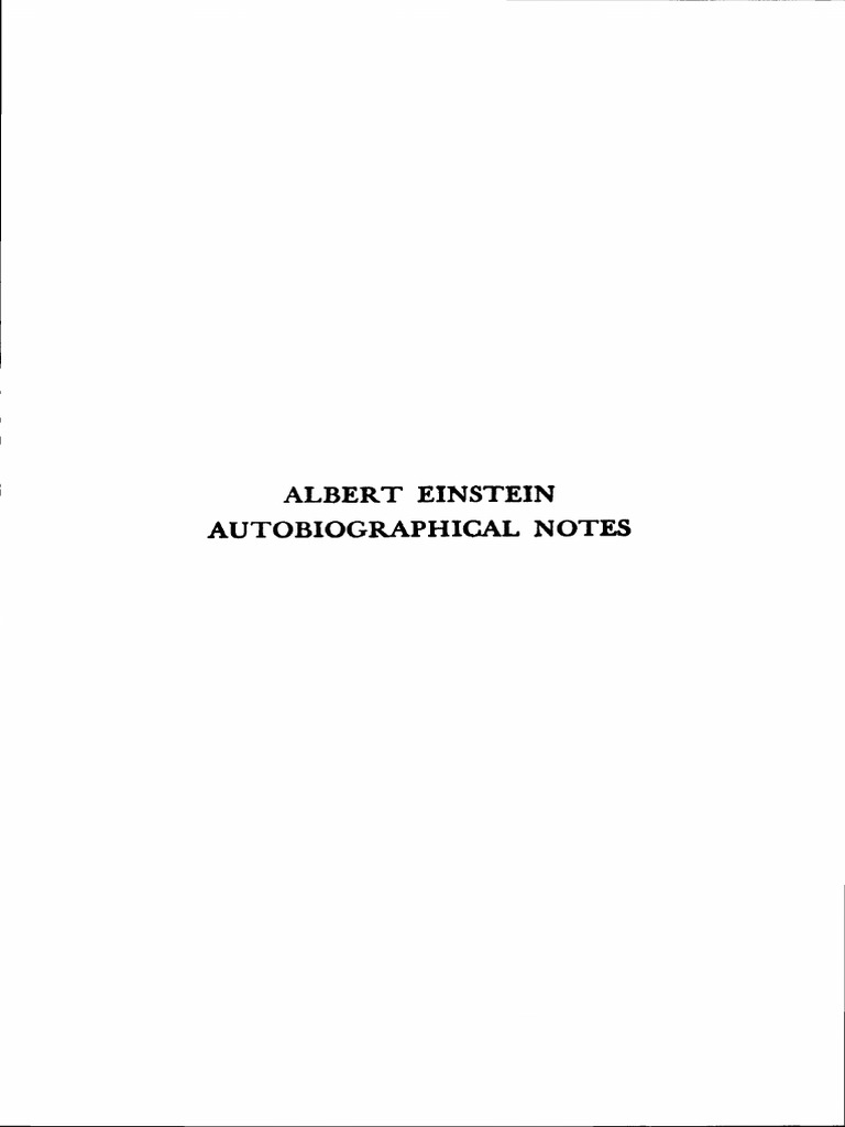 Einstein - Auto - Notes - Fragments | PDF | Quantum Mechanics | Theory ...