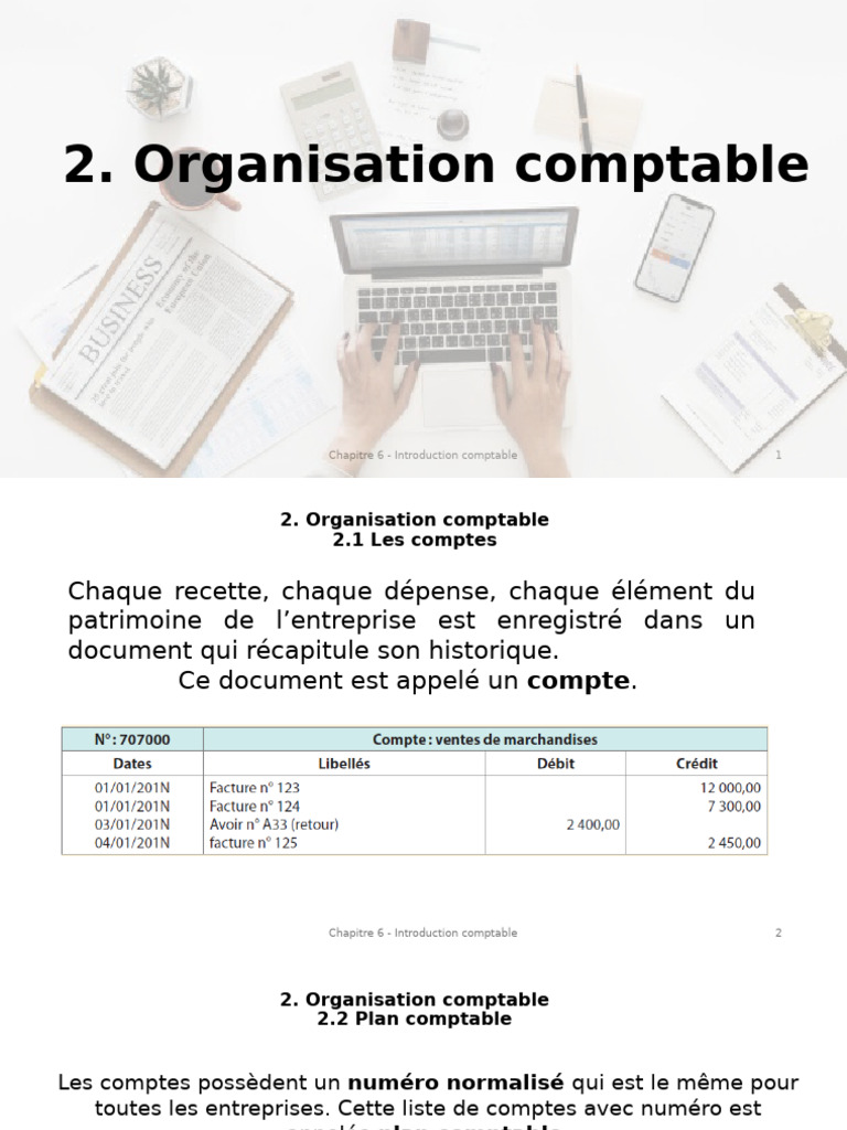 2. Organisation Comptable | PDF | Comptabilité | Bilan comptable