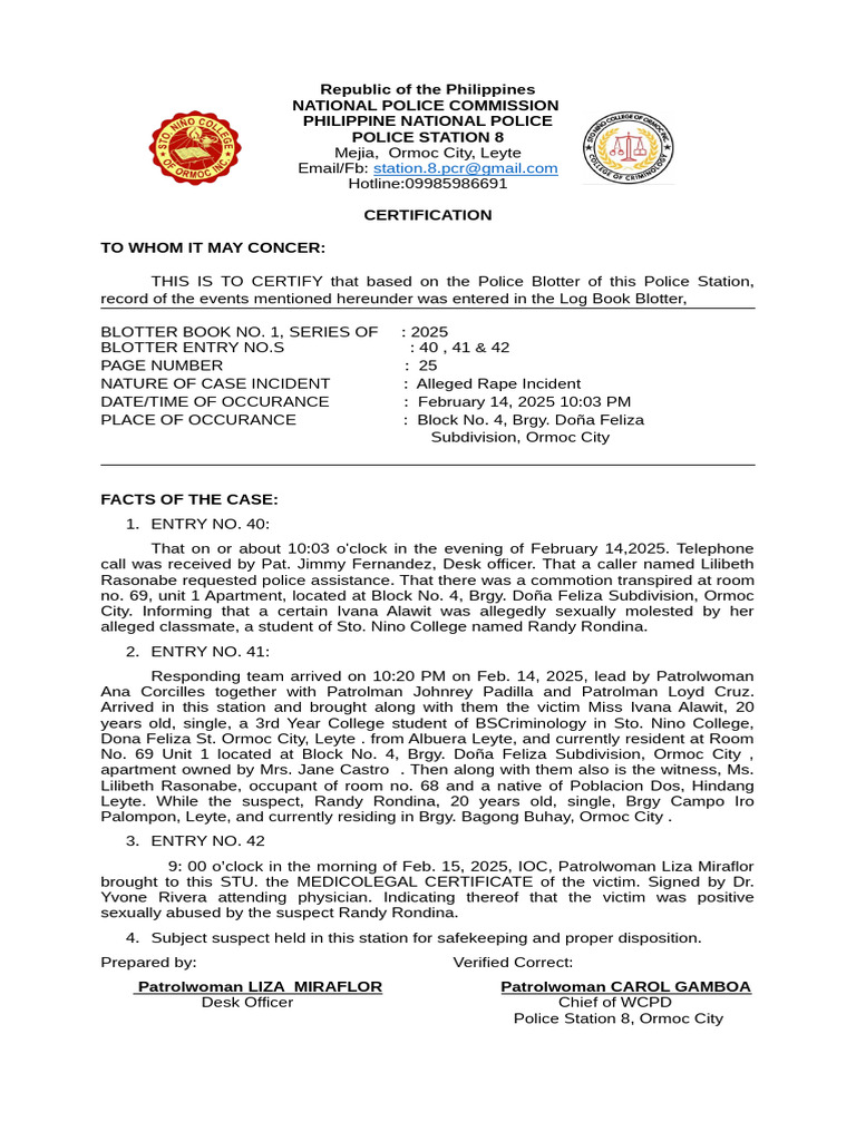 Abasola Comp. Sir Cobach. For Merge 1 | PDF | Affidavit | Law Enforcement