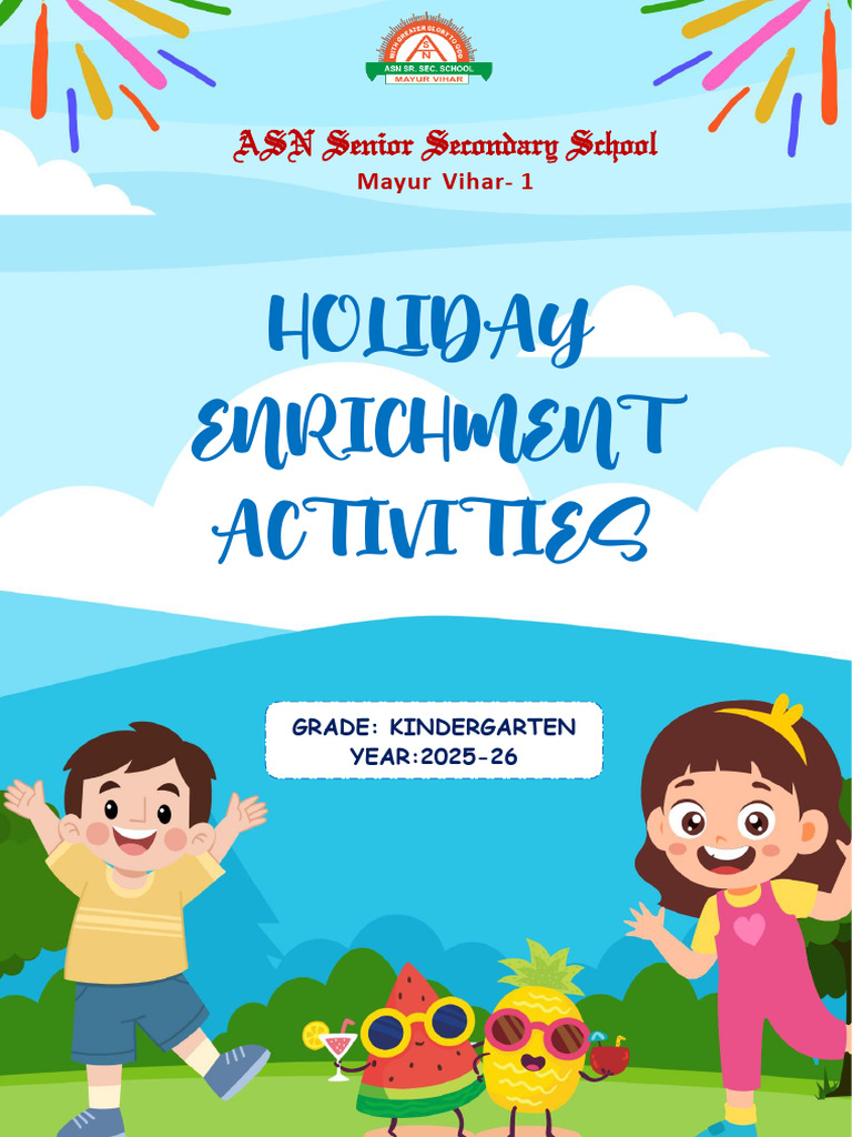 Kindergarten Summer Enrichment Activities | PDF | Vegetables | Fruit