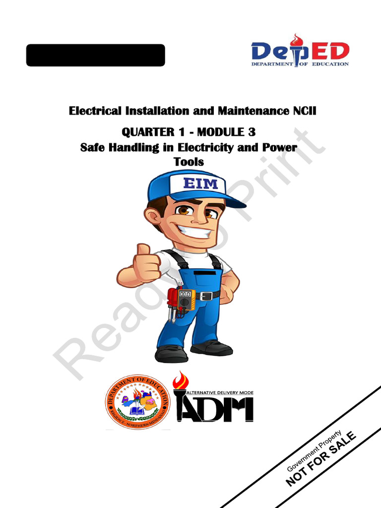 Safe Handling of Electrical Tools Guide | PDF | Electricity ...