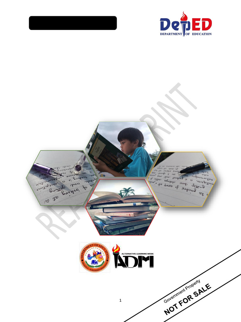 Readingandwriting11 q3 Mod1 Readingandthinkingstrategiesacrosstexttypes v5 | PDF | Definition ...