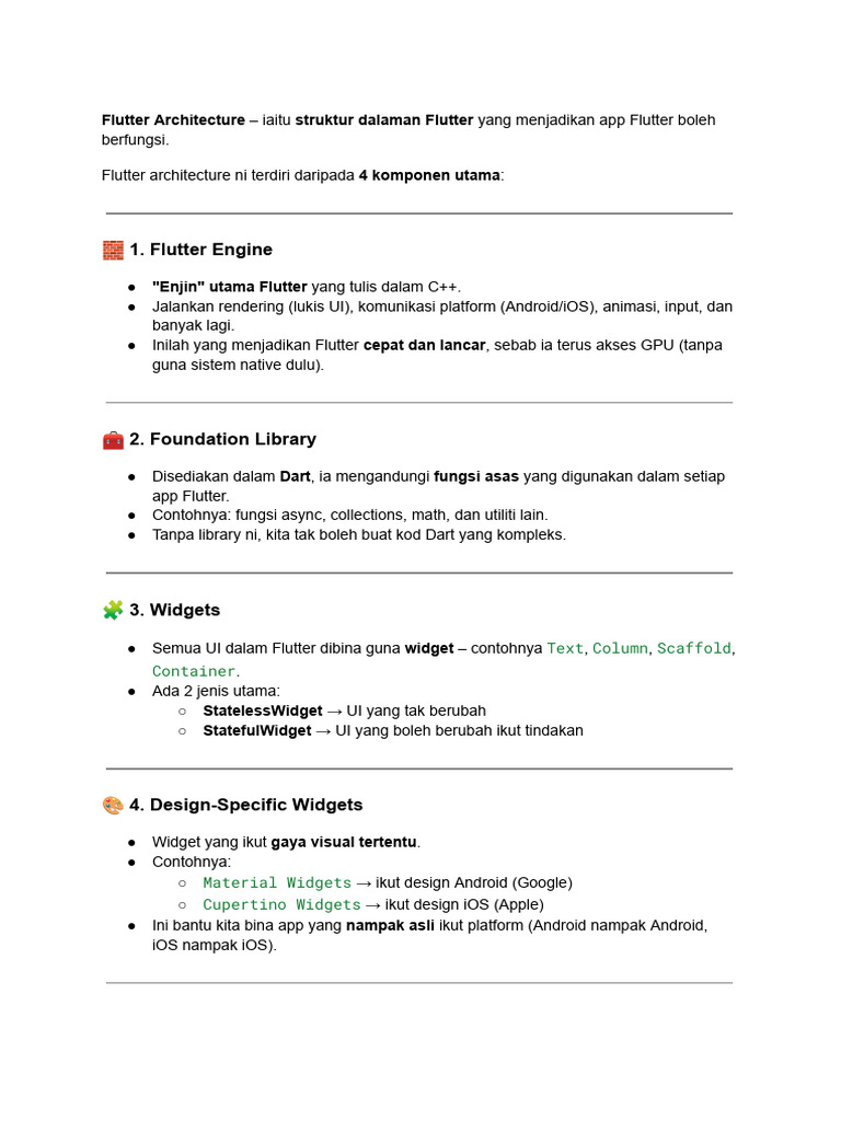 Flutter Architecture | PDF