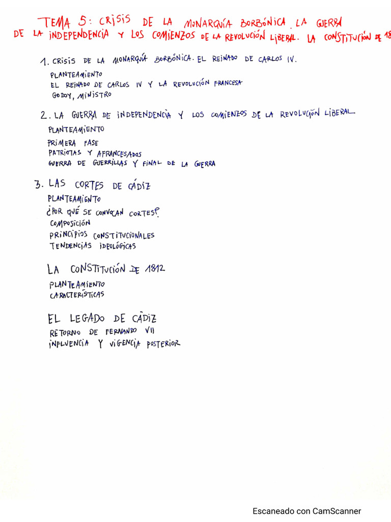 Esquema Tema 5 | PDF