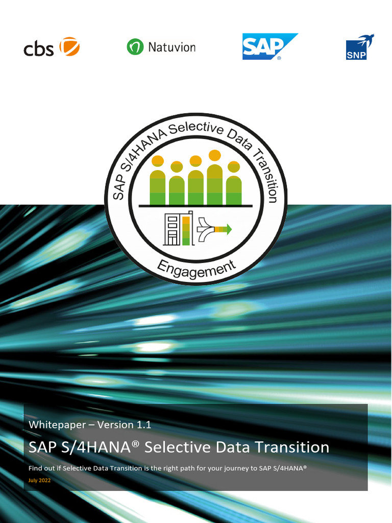 Whitepaper SAP S4HANA Selective Data Transition | PDF | Cloud Computing | Computing
