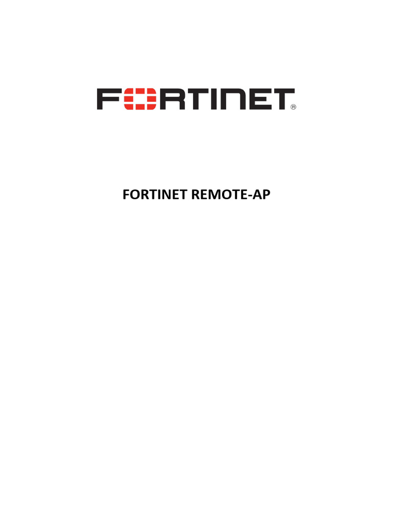 Fortinet Remote AP | PDF