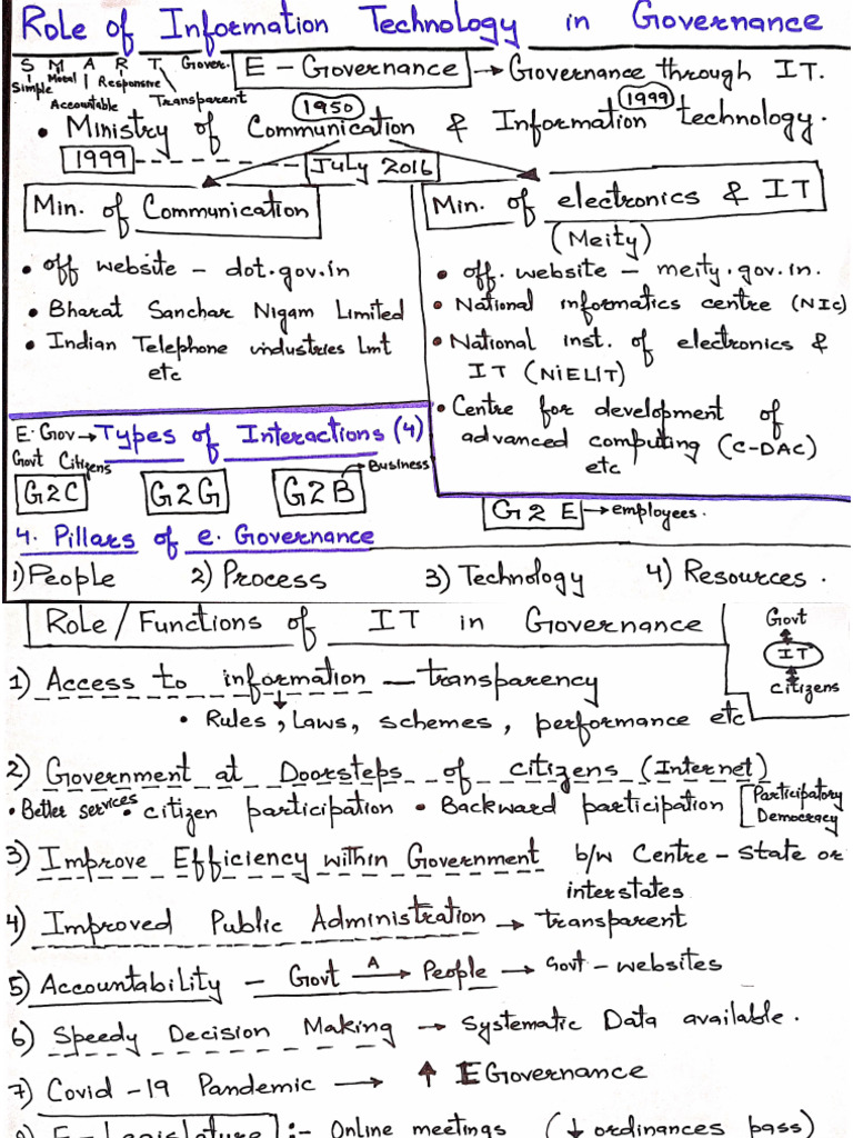 LEC 44 Role of Information Technology in Governa 240519 115122 1 49429075 2025 06 09 09 21 | PDF