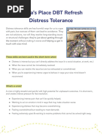 Distress Tolerance: DBT Skills - Worksheet - Therapist Aid | PDF ...