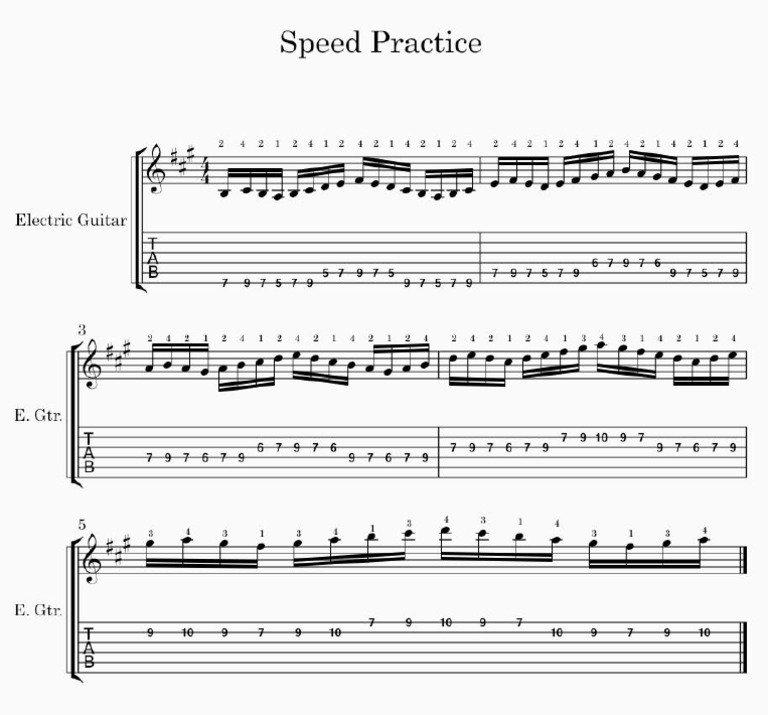 Speed Practice | PDF