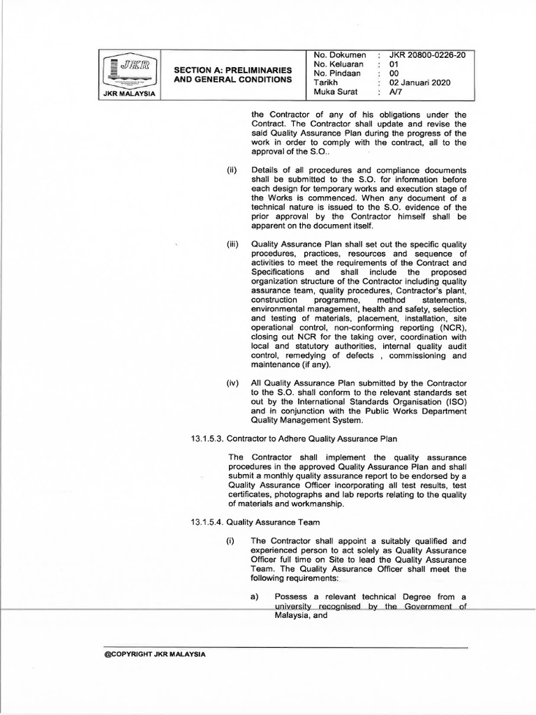 21 - Standard Specifications For Building Works 2020 - Section A, B, C ...