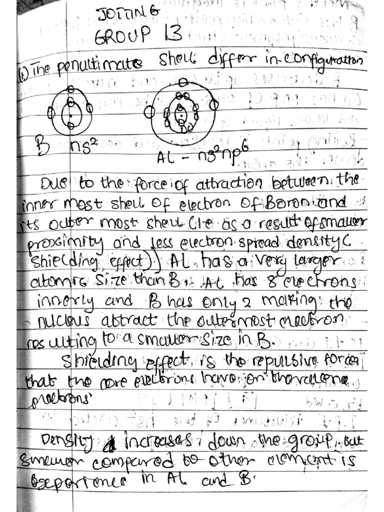 Group 13 Elements | PDF