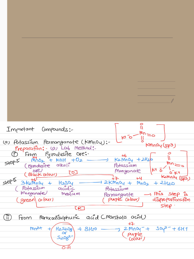 D Block Compounds | PDF