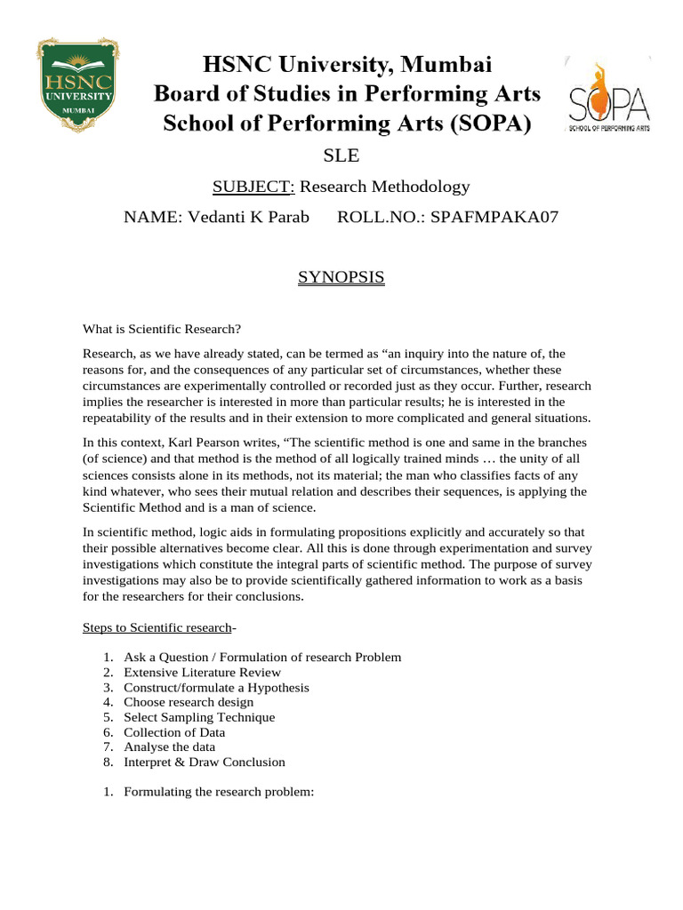 Scientific Research Methodology Guide | PDF | Sampling (Statistics ...