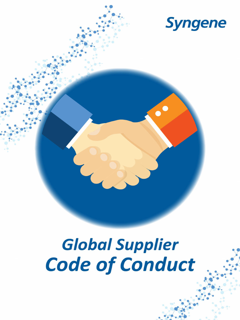 Syngene Global Supplier Code of Conduct - Vendor Acknowledgement | PDF ...