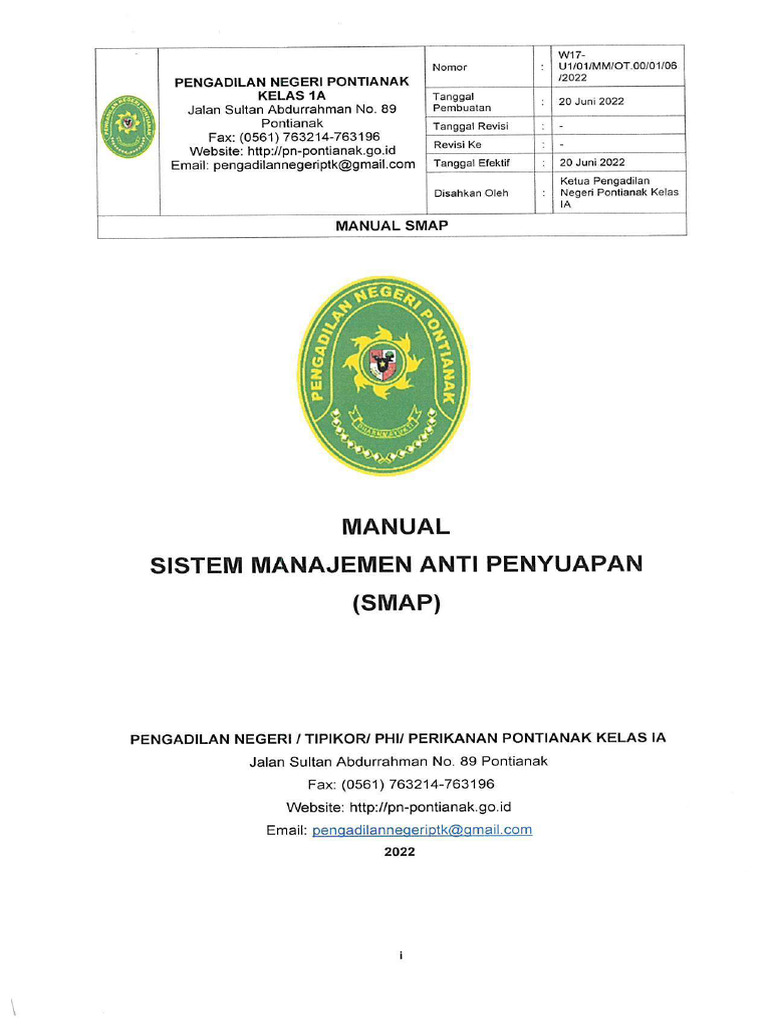 Manual Mutu Smap Fix | PDF