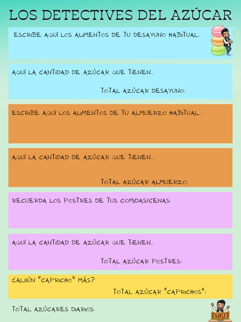 Controla tu Consumo de Azúcar Diario | PDF
