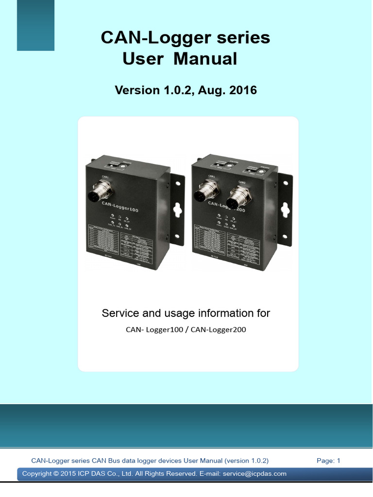 CAN-Logger UserManual en v1.0.2 | PDF | Usb | Electrical Engineering
