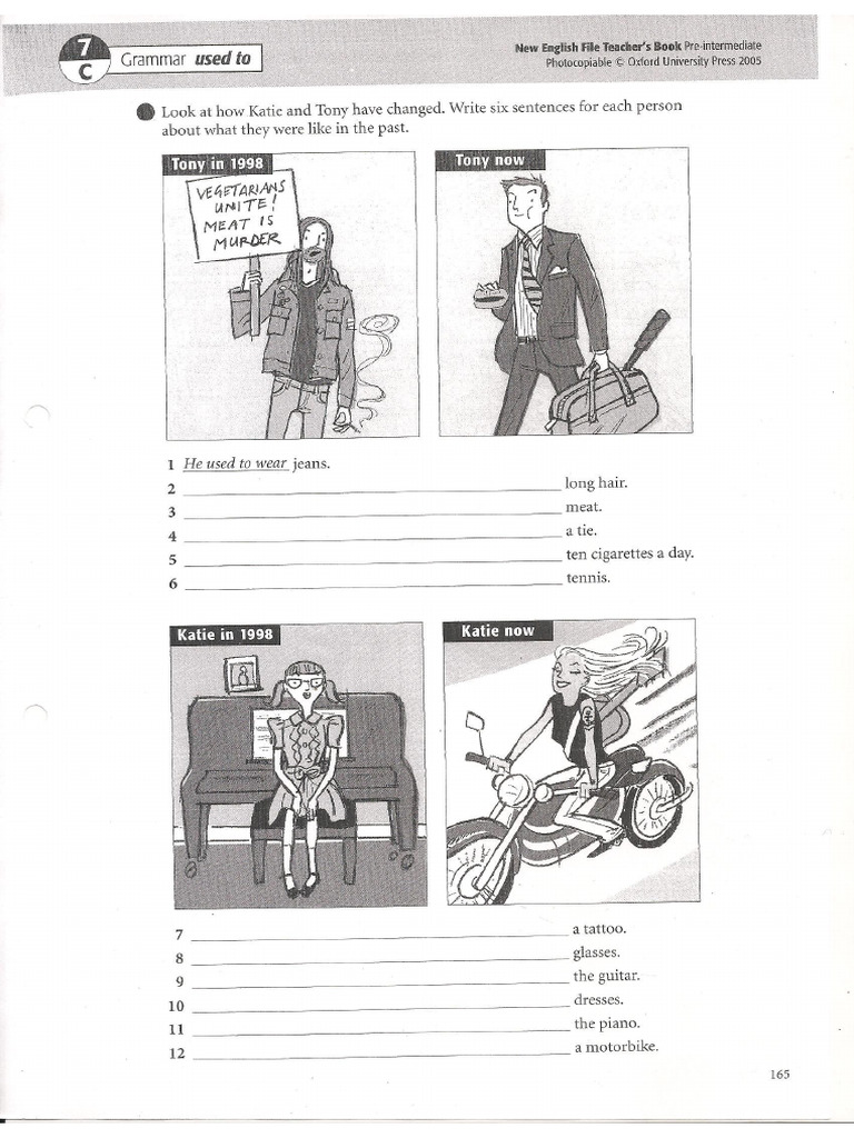 Used To - Exercises | PDF