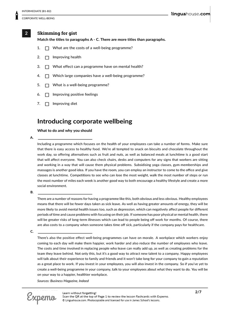 Corporate Well Being | PDF
