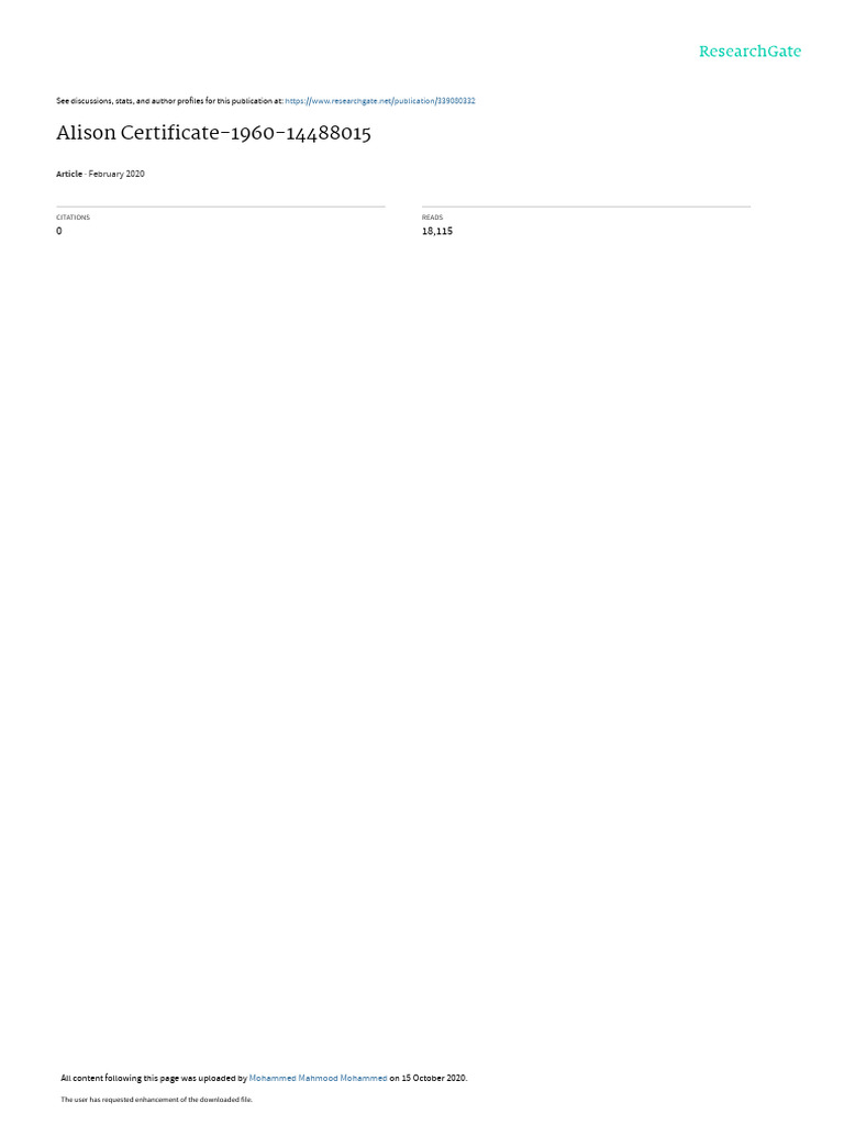 Alison-Certificate-by MD Asif | PDF