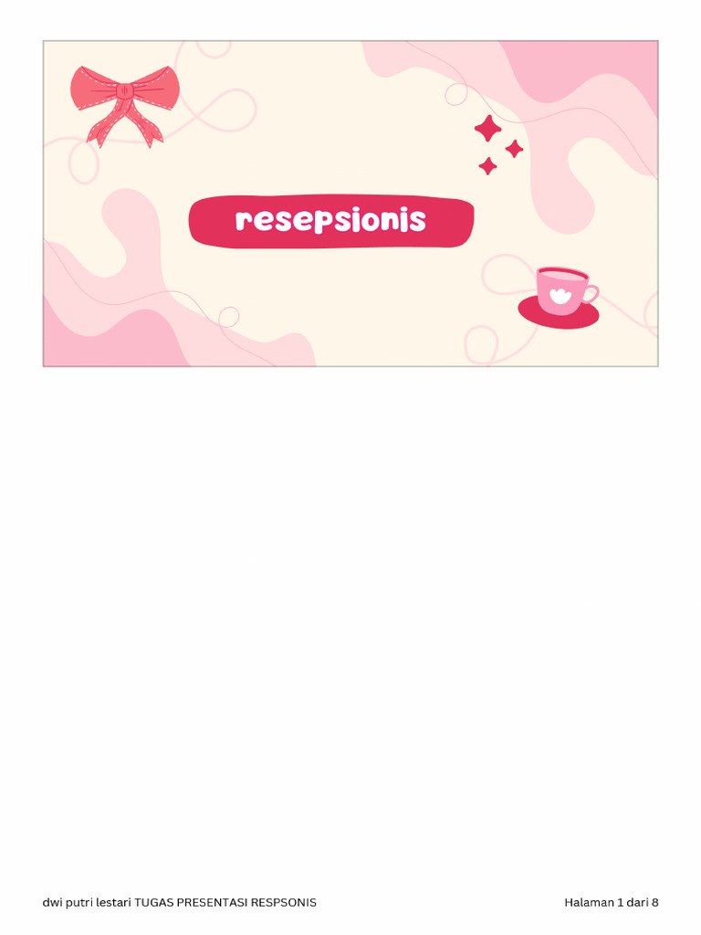 Dwi Putri Lestari Tugas Presentasi Respsonis | PDF