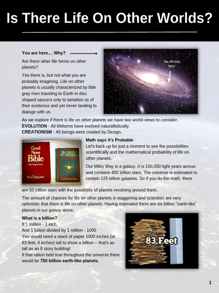 Is There Life On Other Worlds | PDF | Extraterrestrial Life | Satan