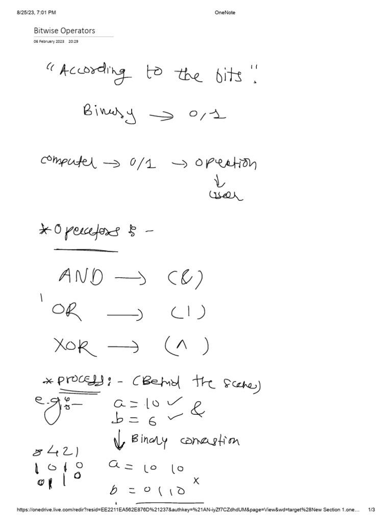 Bitwise Operator | PDF