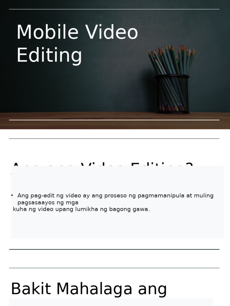 Video Editing | PDF