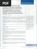 Russian Current Electrotherapy Guide | PDF | Muscle Contraction ...