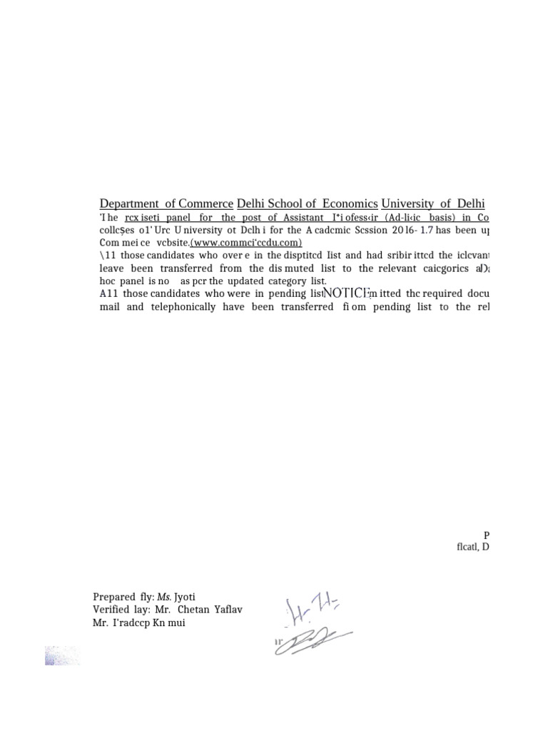 Delhi University Professors Data | PDF | Academic Degree | Educational Stages