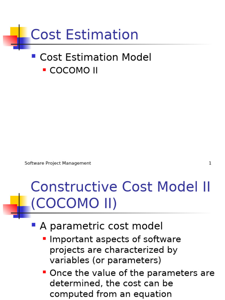 ,cocomo Basic To Advance, Cocomo II Model, Risk Analysis | PDF | Equations | Software