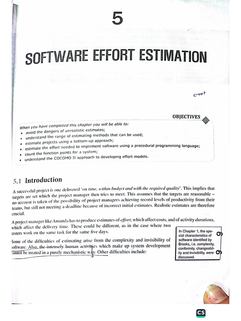 Chapter#6 Software Project Management and Risk Analysis | PDF
