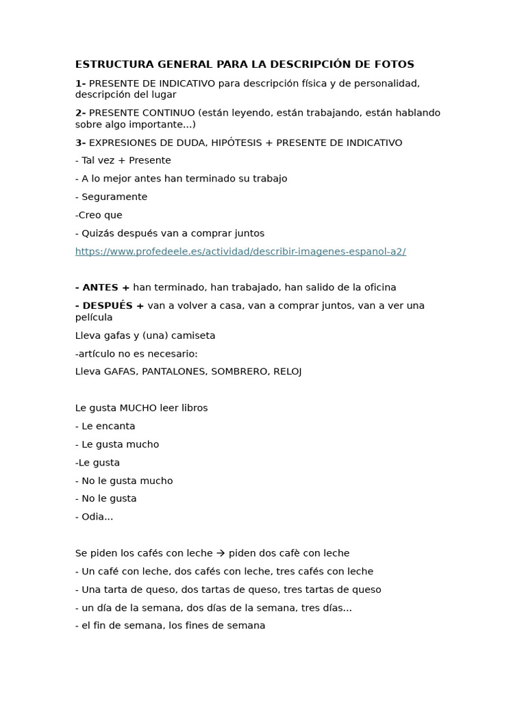 Descripción de Fotos Tarea 2 | PDF