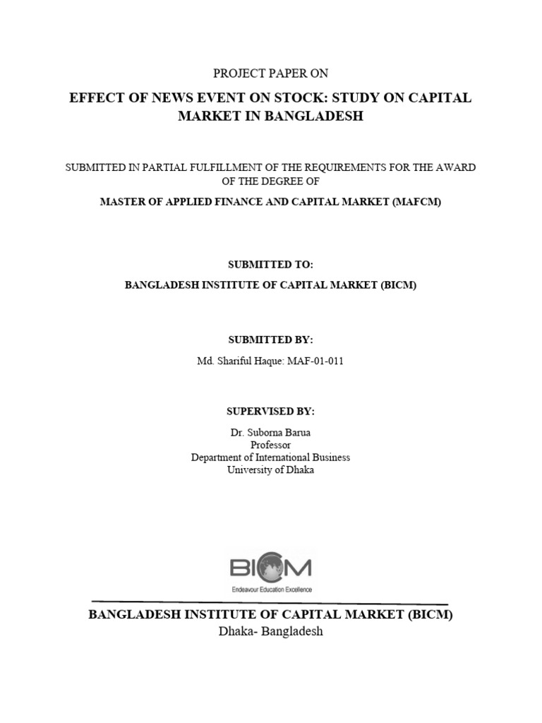 Emailing Project Paper MAF-01-011 New | PDF | Efficient Market ...