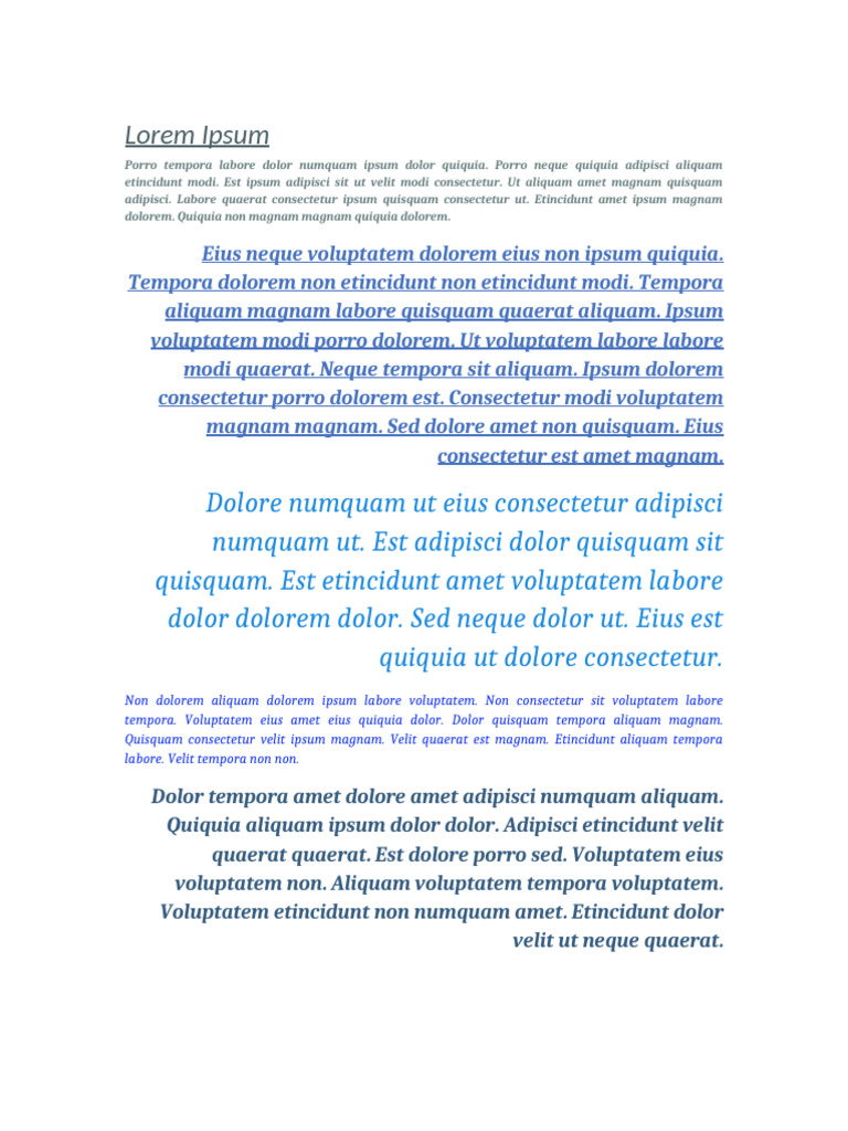 Lorem Ipsum | PDF