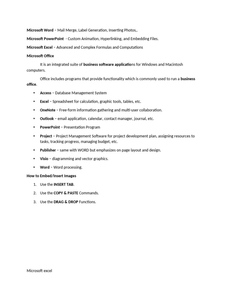 Summative Exam Emtech 4th Quarter-2 | PDF | Microsoft Excel | Microsoft Word