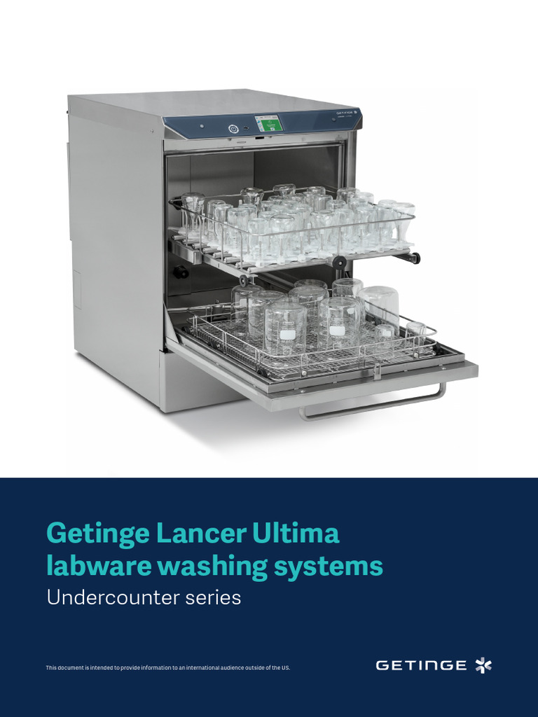 Getinge Lancer Ultima Undercounter Series Brochure - Global-En-non Us ...
