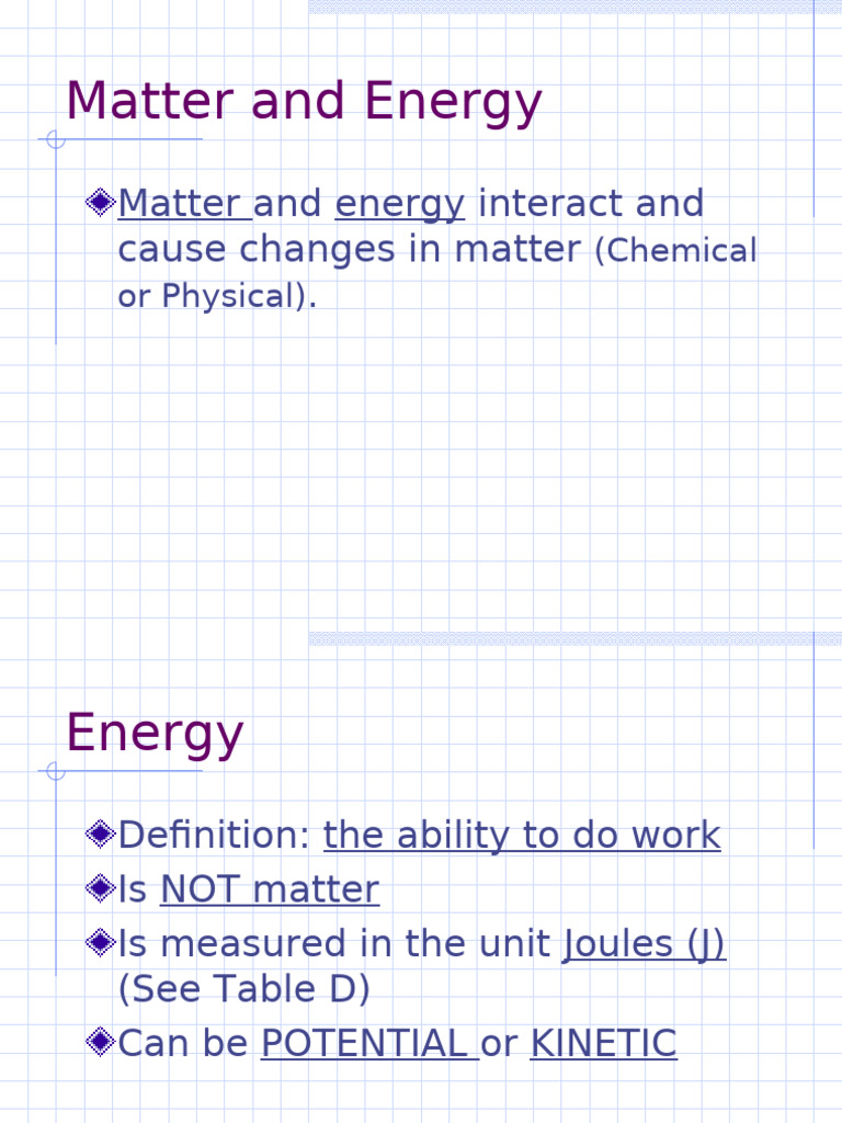 Energy and States of Matter | PDF | Heat | Phase (Matter)