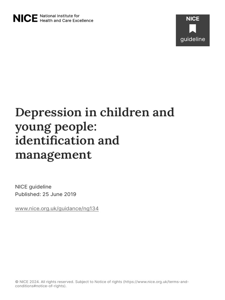 Depression in Children and Young People Identification and Management ...