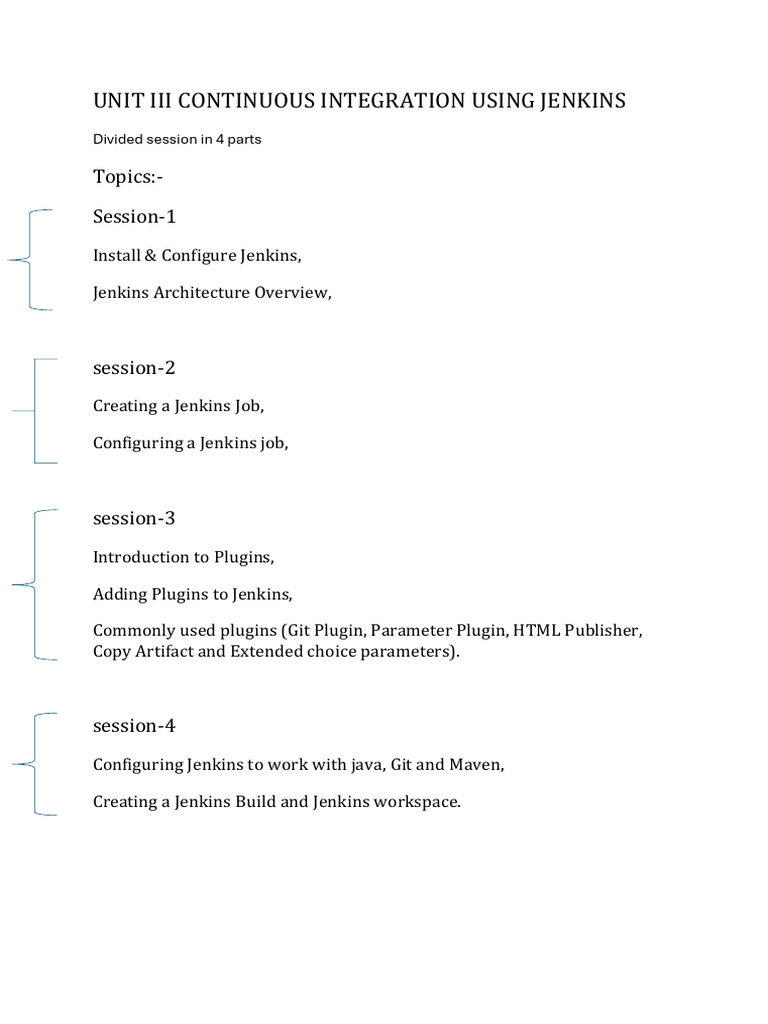 JENKINS Workshop | PDF