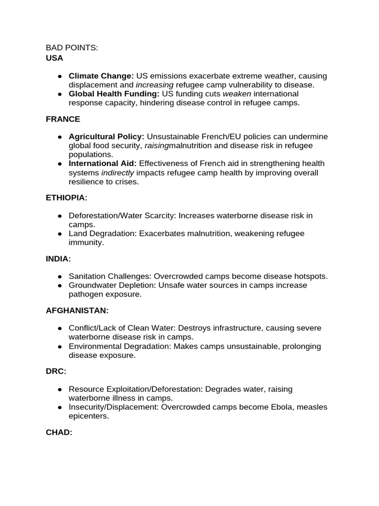 Bad Points Against Opponents | PDF