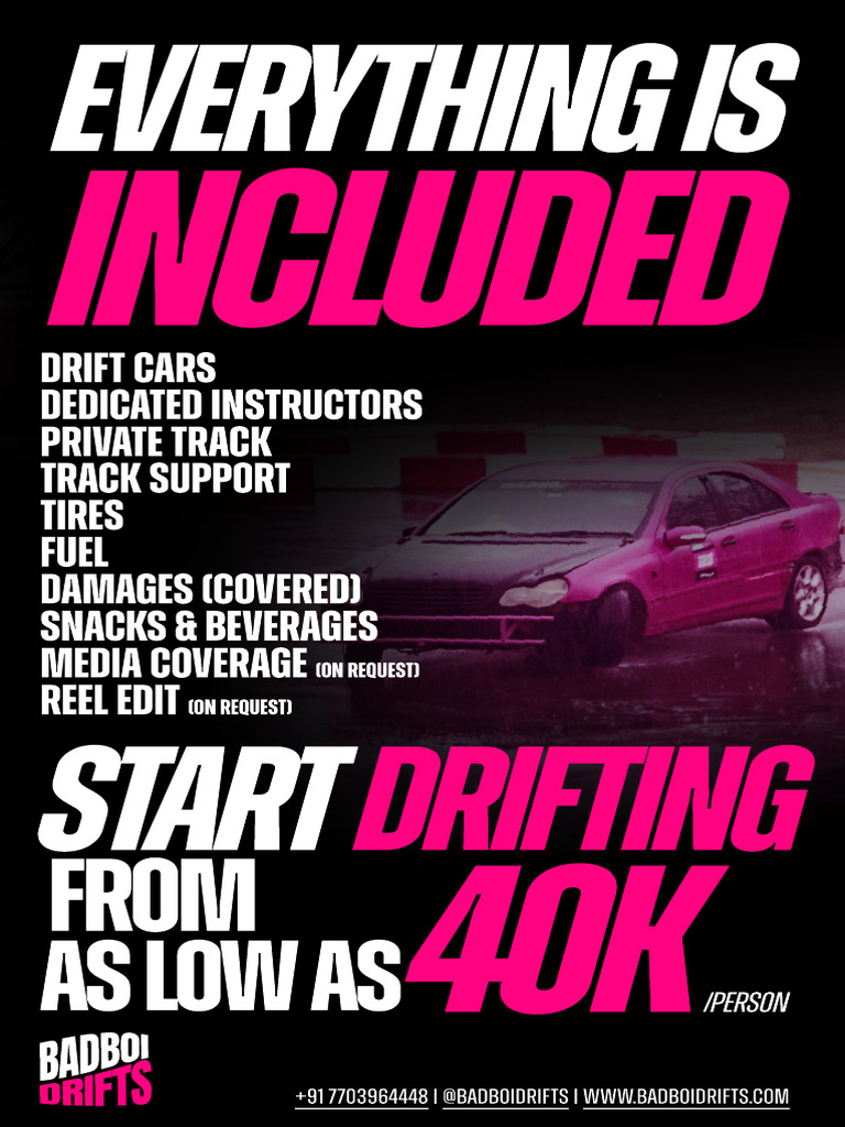 Bad Boi Drifts Brochure | PDF | Automotive Technologies | Vehicle ...