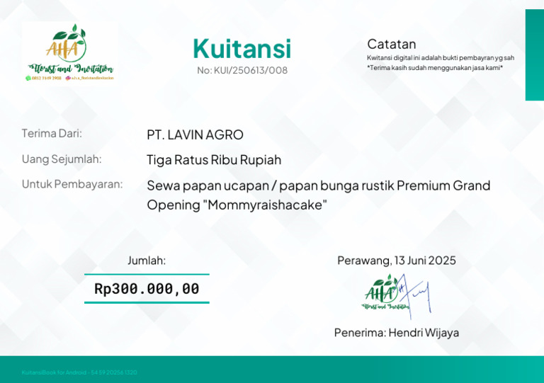 Kuitansi | PDF