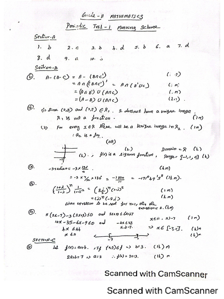 Class 11 Maths PT1 IHS MS June 2024 1 | PDF