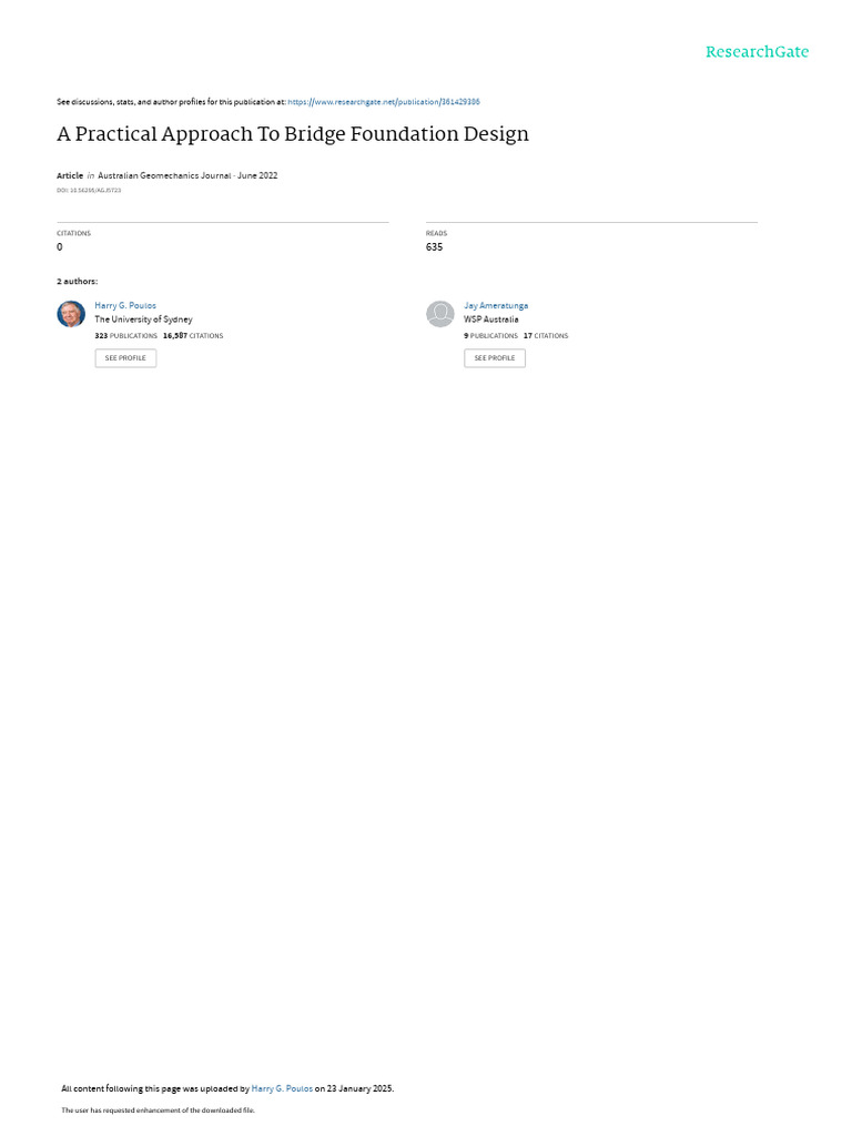 Poulos and Amer Atunga 2022 | PDF | Deep Foundation | Geotechnical ...