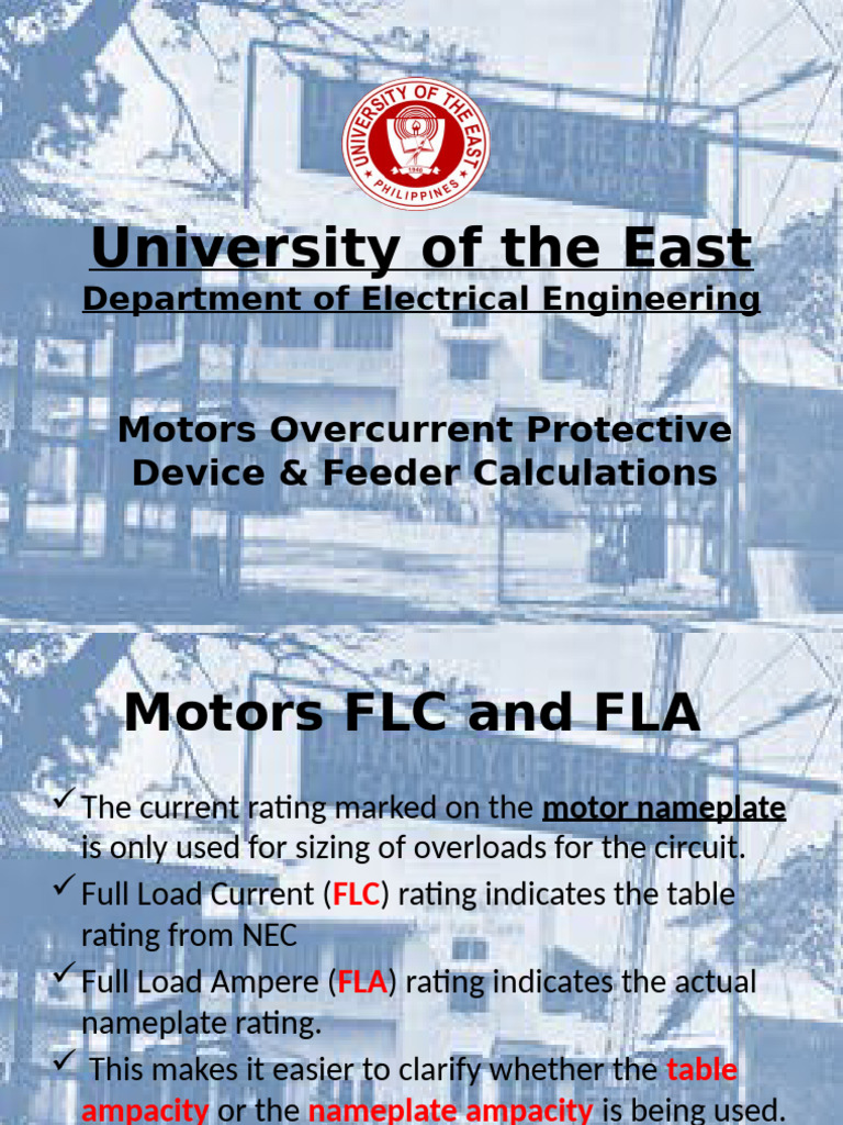 NEC 2017 Motor OCPD Review | PDF | Electric Power | Electromagnetism