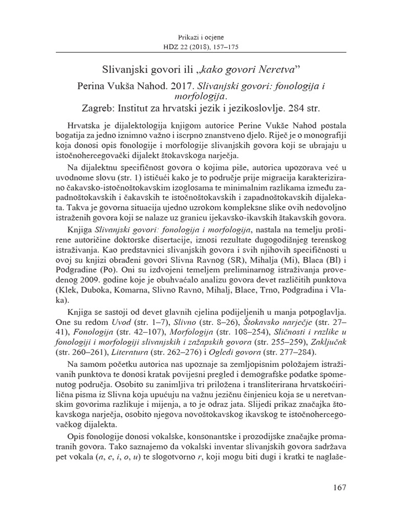 Prikaz Malnar Jurišić 2 Slivanjski Govori | PDF