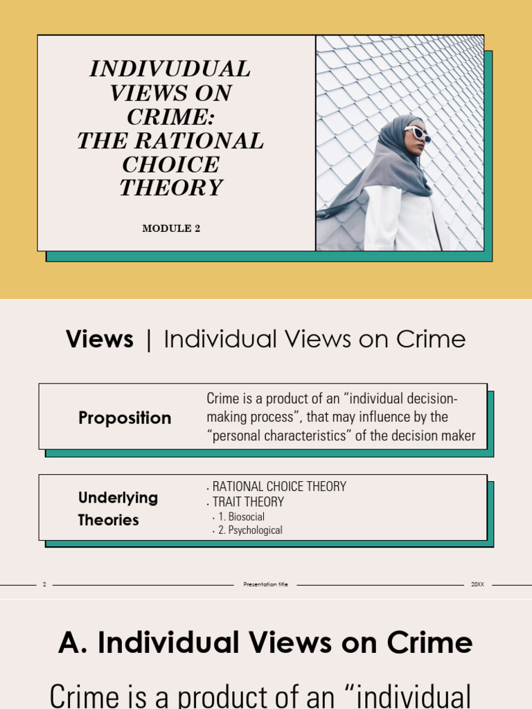 Module 2 Individual Views On Crime Rational Choice | PDF | Crimes ...