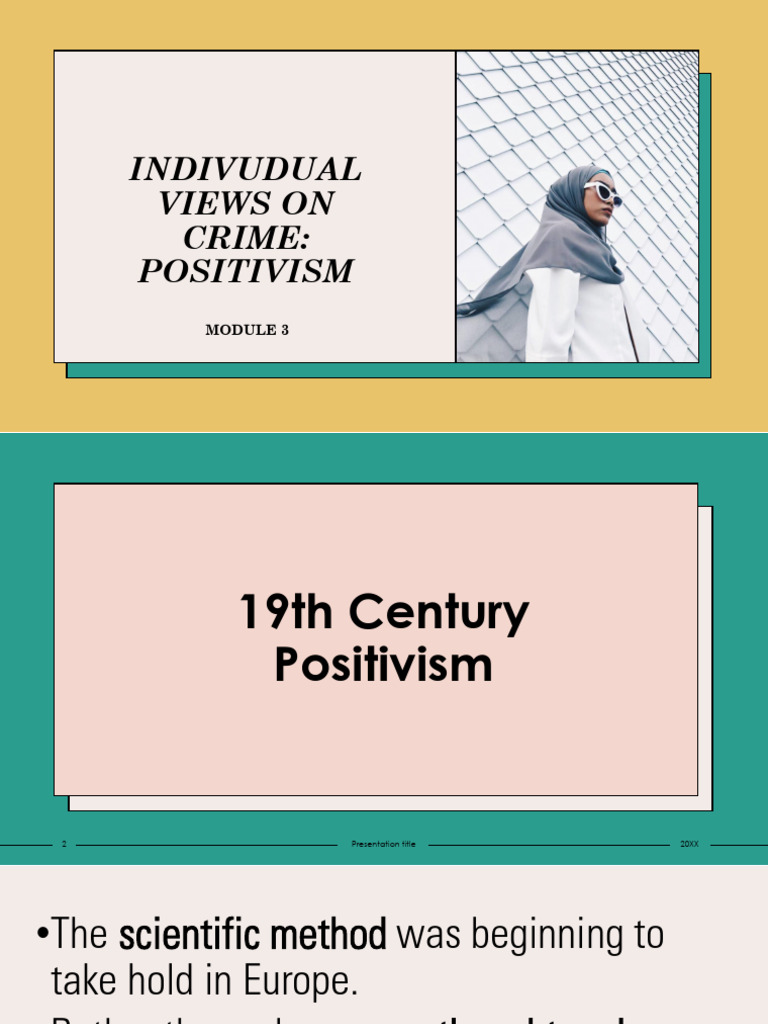 Module 3 Individual Views On Crime Positivism | PDF | Positivism | Crimes