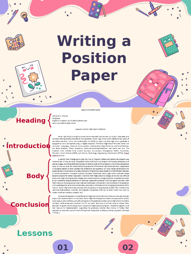 Reading and Writing, Position Paper | PDF | Argument | Science